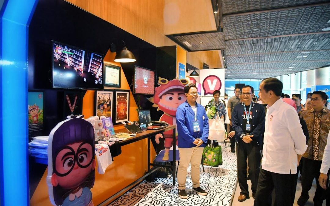 Animasi 'Si Warik' karya dosen dan mahasiswa Udinus saat di apresiasi ...