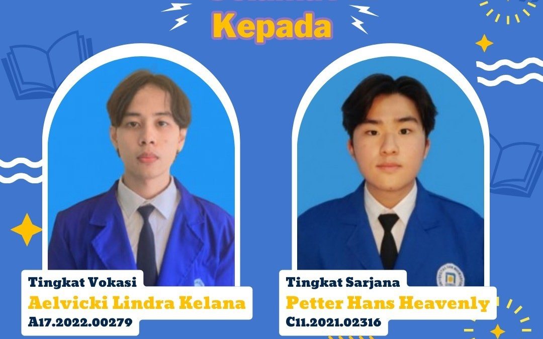 Dua mahasiswa Pilmapres - UDINUS - Universitas Dian Nuswantoro