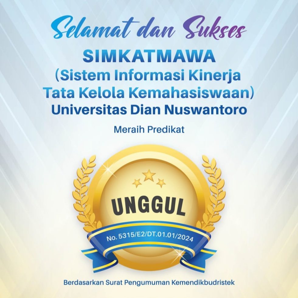 Prestasi Luar Biasa! Kemahasiswaan Udinus Sukses Raih Akreditasi Unggul Simkatmawa 2024