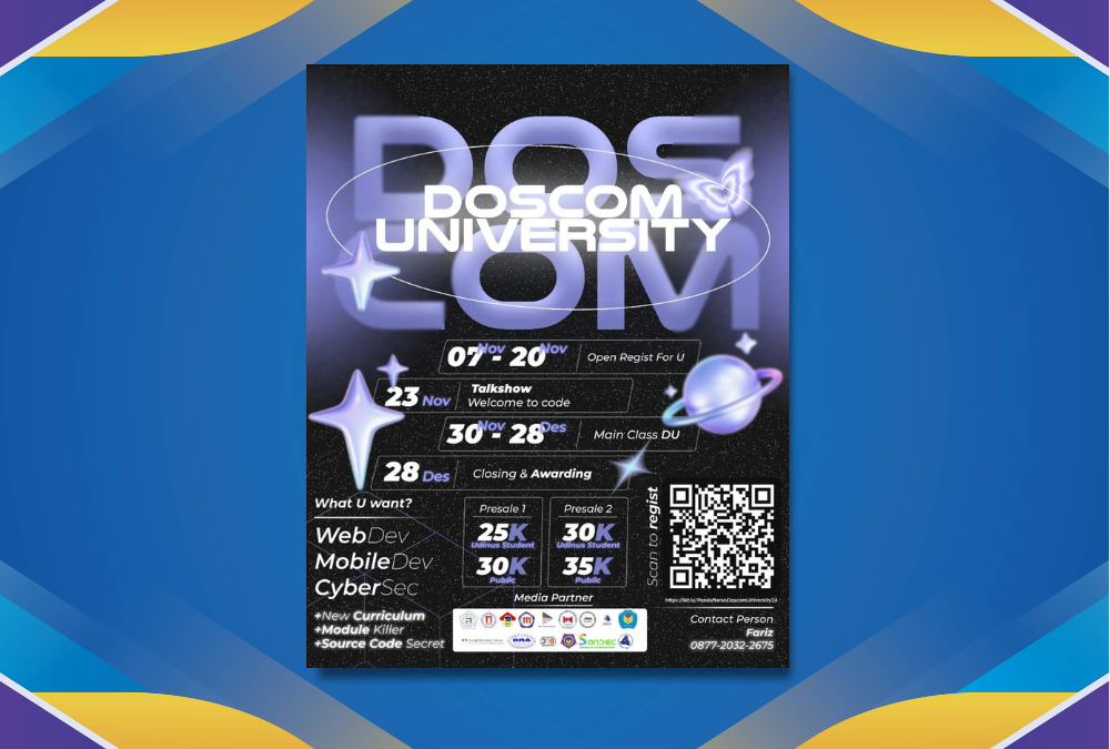 Doscom Cover Biru - Udinus - Universitas Dian Nuswantoro